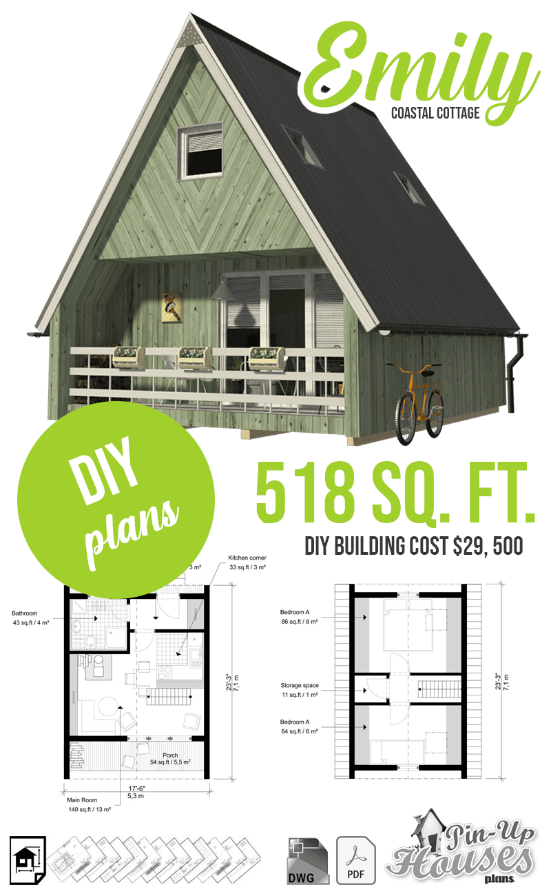 Simple A Frame Cabin Plans With Loft - Infoupdate.org