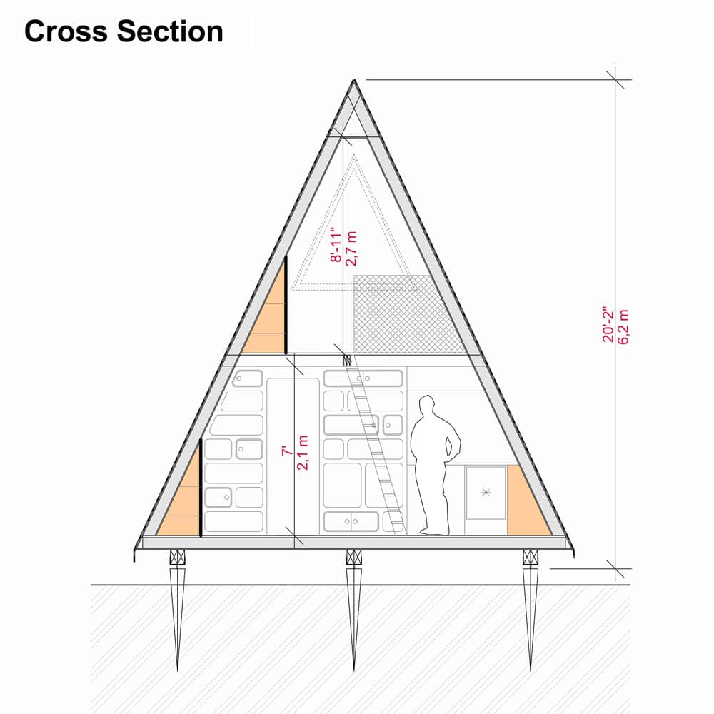 A Frame House Plans 24x24 FULL CABIN COST BREAKDOWN! Modern A Frame