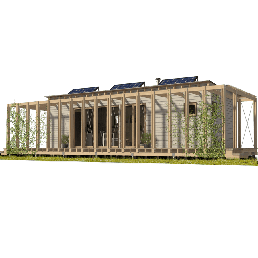 Diy Kit House Plan Rose Cottage 2 Bed 1 Bath 444 Sq.ft. Steel Frame