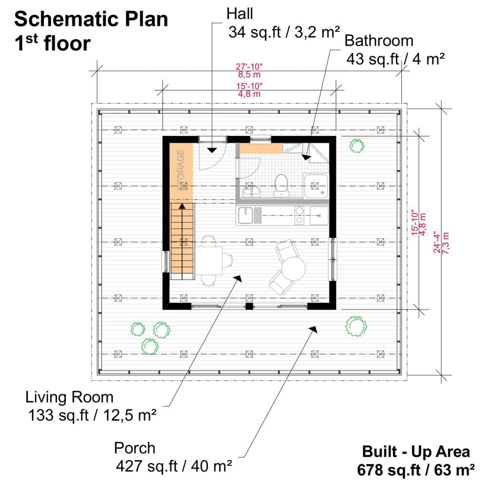 Cabin House Plans With Wrap Around Porch