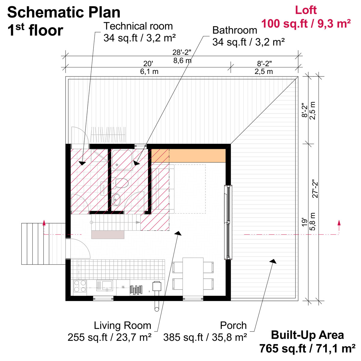Elevated Tiny House Plans The Elevate Tiny Home Features A Lift Bed