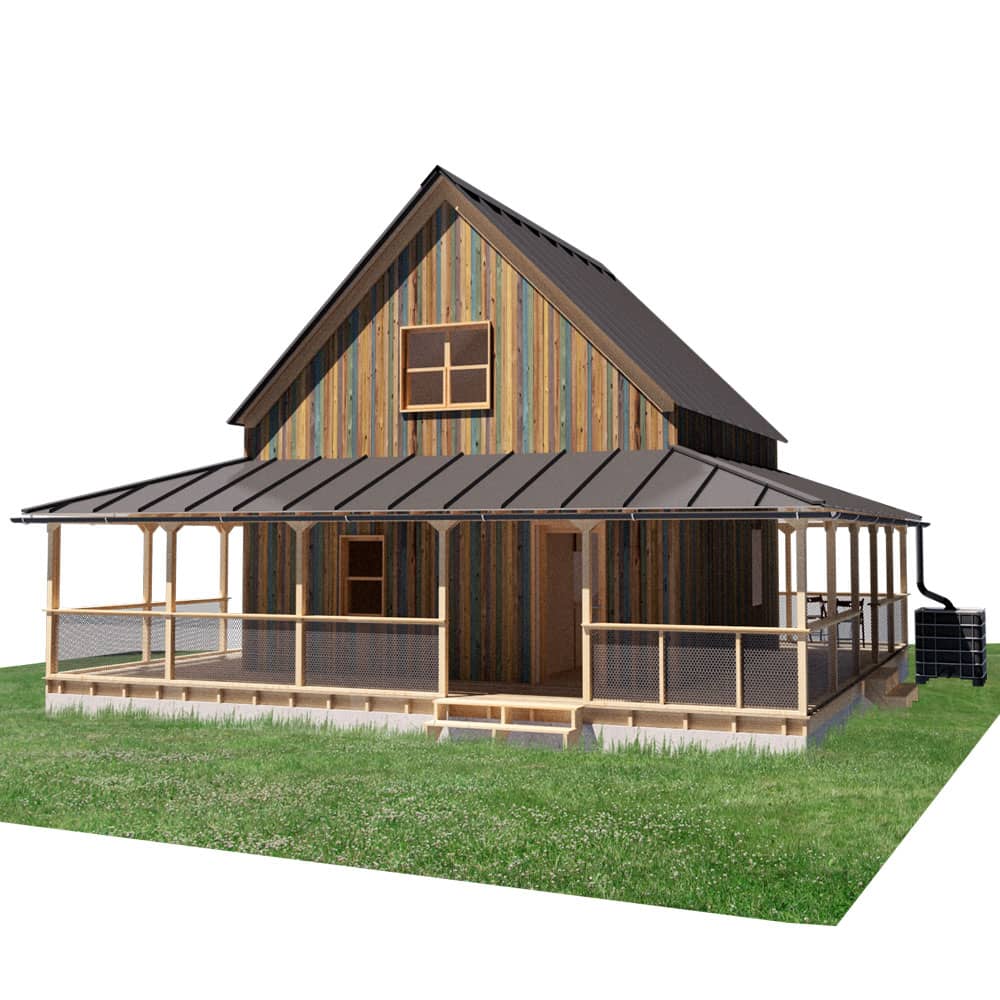 Log Cabin Floor Plans Wrap Around Porch Log Cabin Home 2 Bdrm, 3