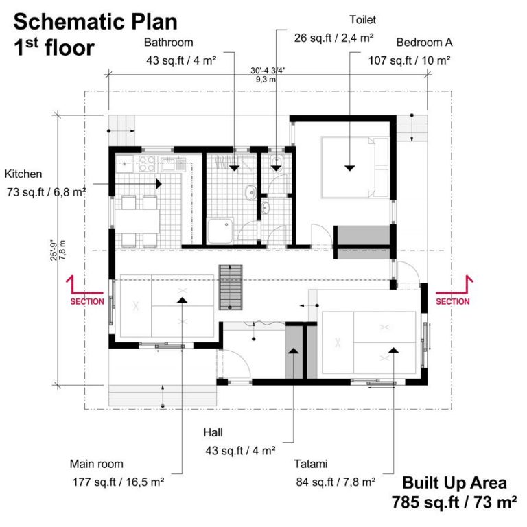 Japanese Small House Plans - Pin-Up Houses