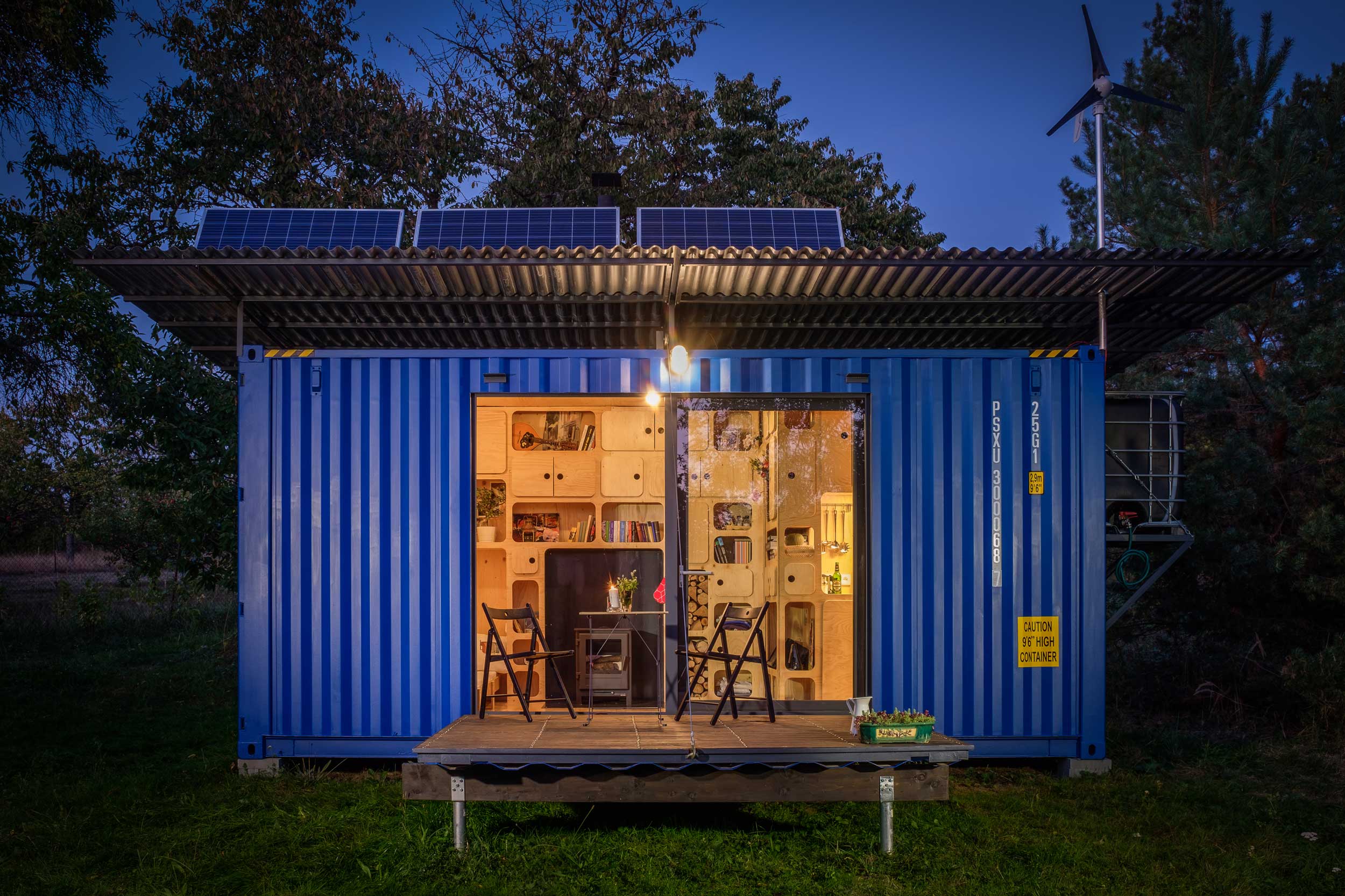 Off-Grid Container House Gaia – Press Release & Pictures - Small Wooden ...