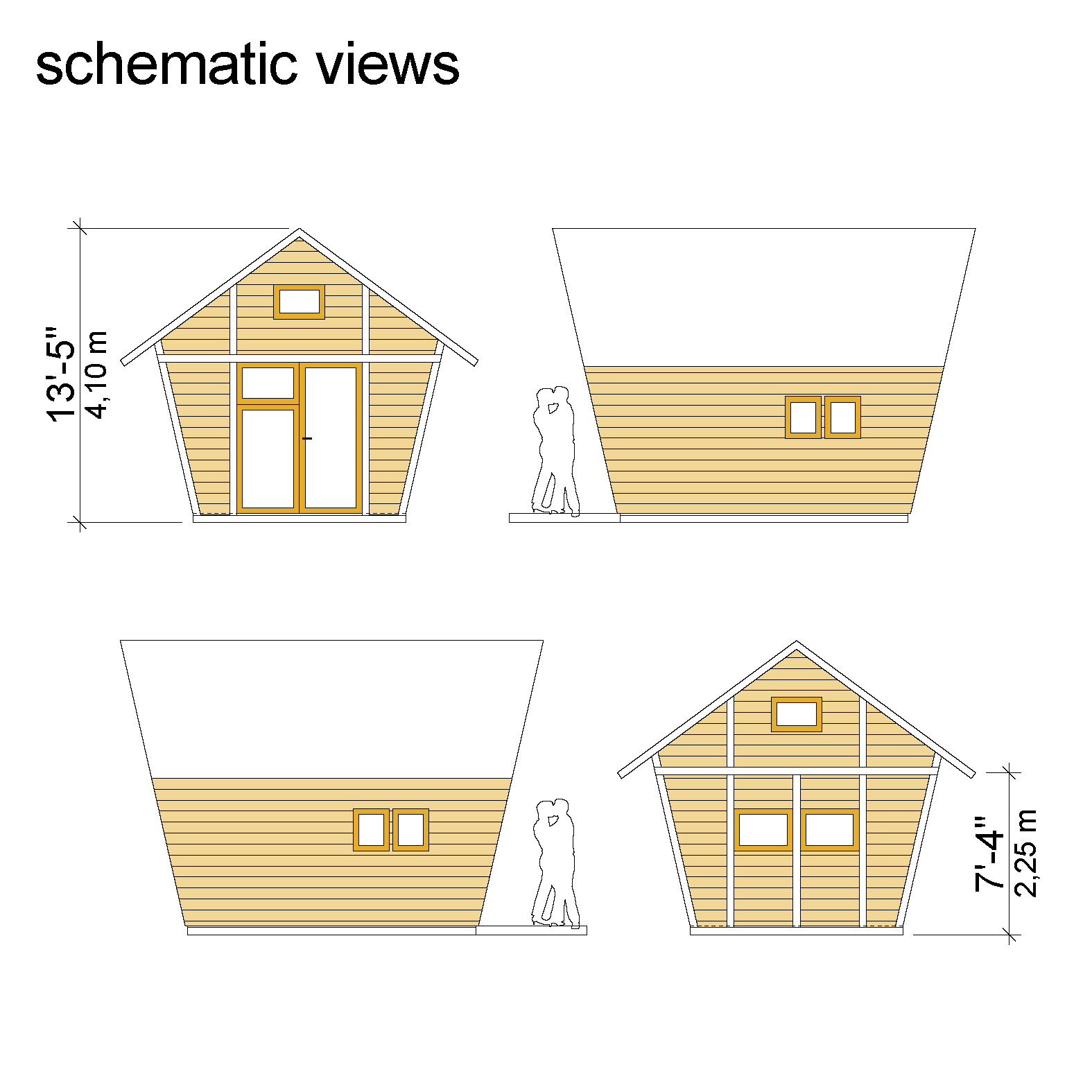 Pentagon Cabin Plans