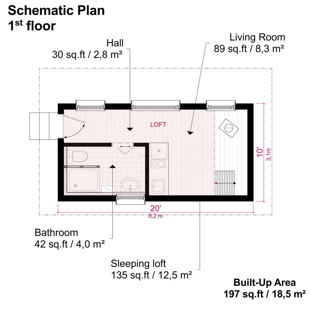 12 X 20 Floor Plans Tiny House How To Design Your Tiny House Floor