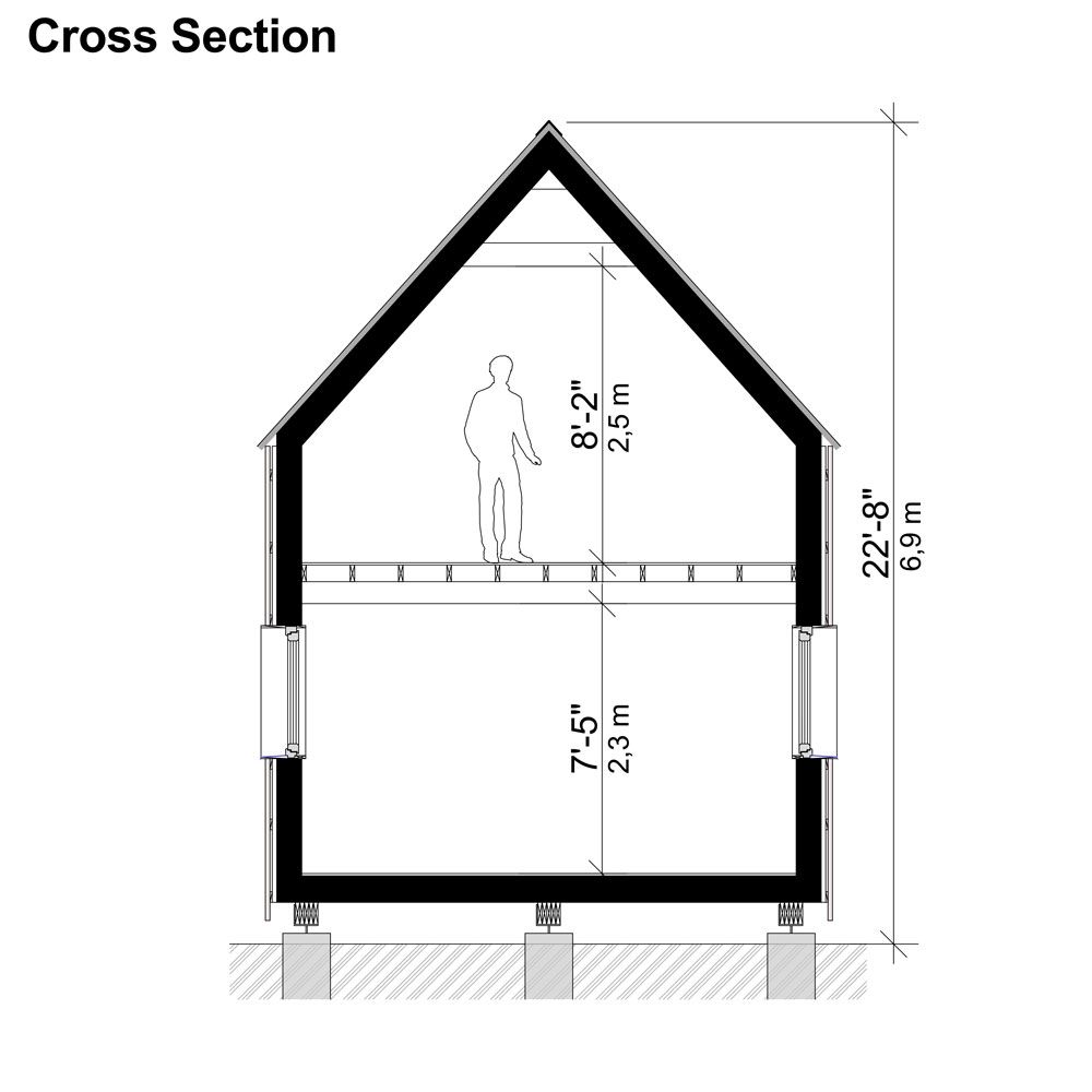Intersecting Gable House Plans